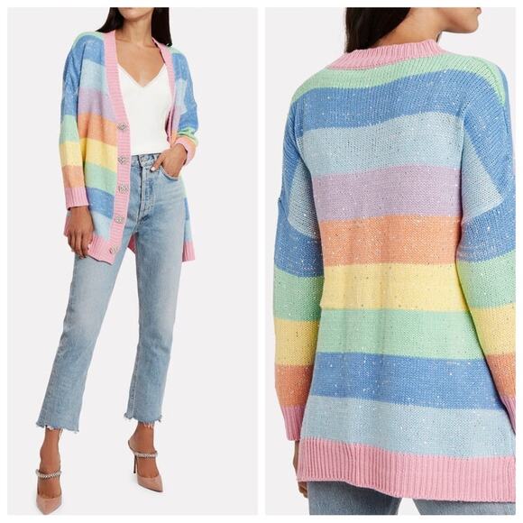 OLIVIA RUBIN | Sweaters | Olivia Rubin Mika Rainbow Cardigan Sweater ...